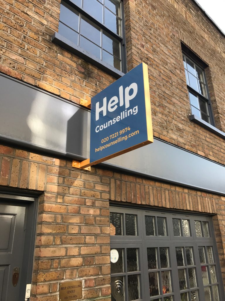 Help sign close-up - Help Counselling